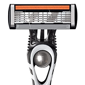 BIC Flex 5 Titanium 5-Blade Disposable Razor for Men, Sensitive Skin Razor For a Smooth, Comfortable and Close Shave, 4 Piece Razor Set