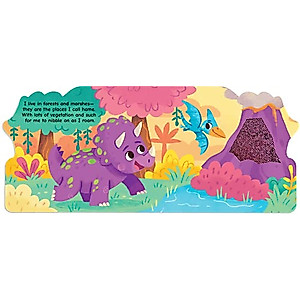 Dino Days with Triceratops - Touch and Feel Board Book - Sensory Board Book