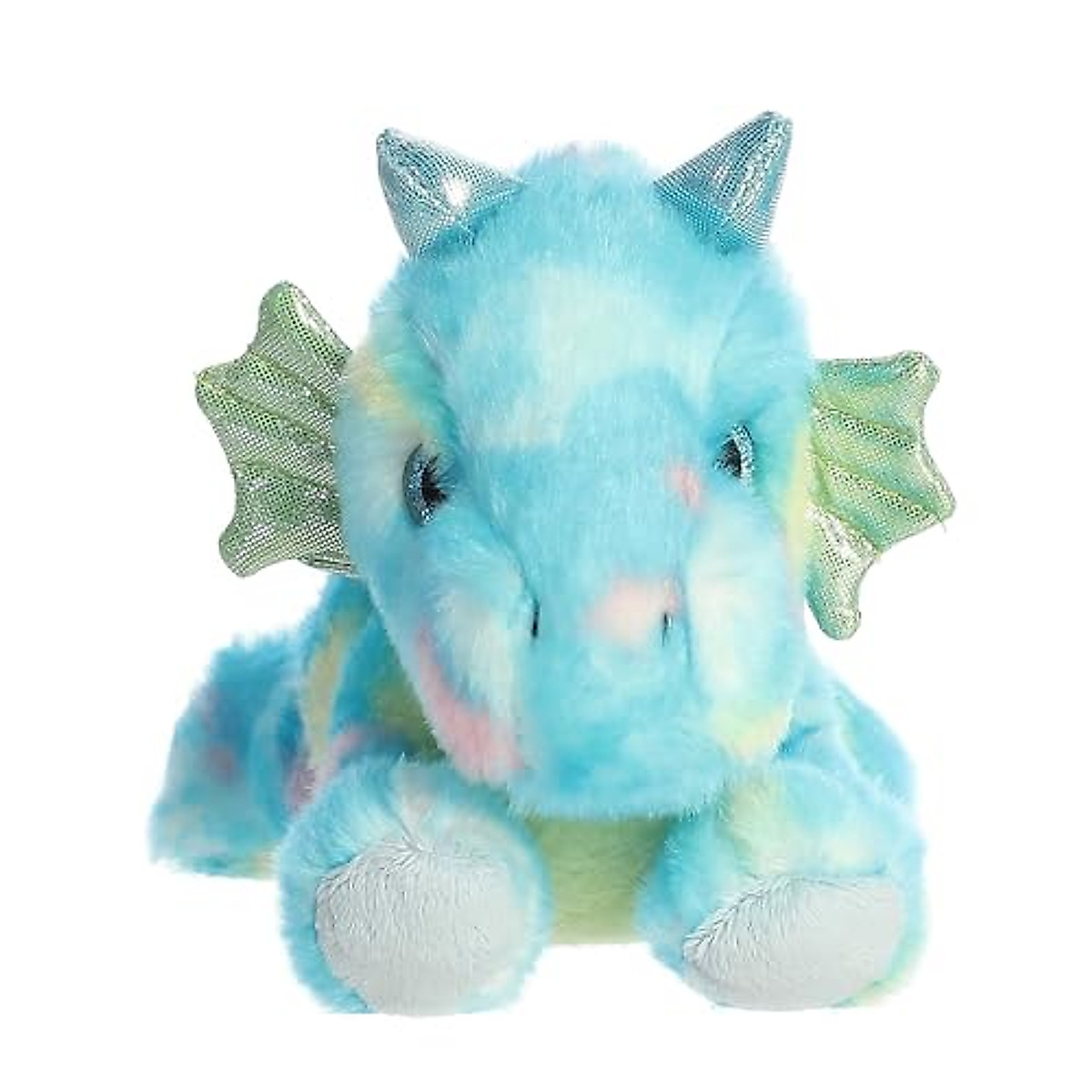 Aurora® Vibrant Bright Fancies™ Sprinkles Dragon™ Stuffed Animal - Eye-Catching Fun - Delightful Cuddles - Blue 7 Inches