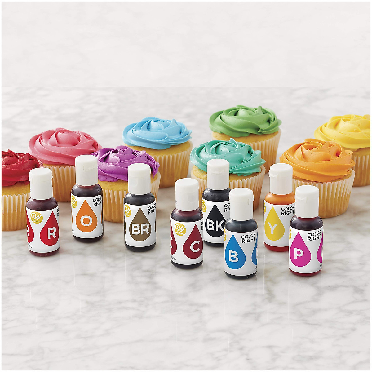 Wilton Color Right Performance Food Coloring Set, 8 Colors