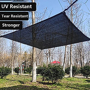 RGRE 16x20 ft 90% Sunblock Shade Cloth, Sun Mesh Shade Heavy Duty, Sun Shade Net with Grommets, Shade Net Tarp for Garden, Plants Cover, Carport, UV Resistant Netting