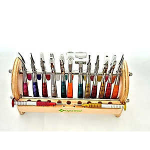 ArtLab Premium German Optical Plier Eyeglass Repair Tool Kit -14 Each Optician ! Optical Pliers,Eyeglasses Tool Set- with 12 Optician’s Pliers and 2 Screwdrivers with Stand