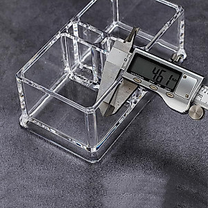 Yakri Clear Acrylic Two Lattices Tea Bags Holder Coffee Sugar Bag Case Guest Room Storage Boxes YTBH-001