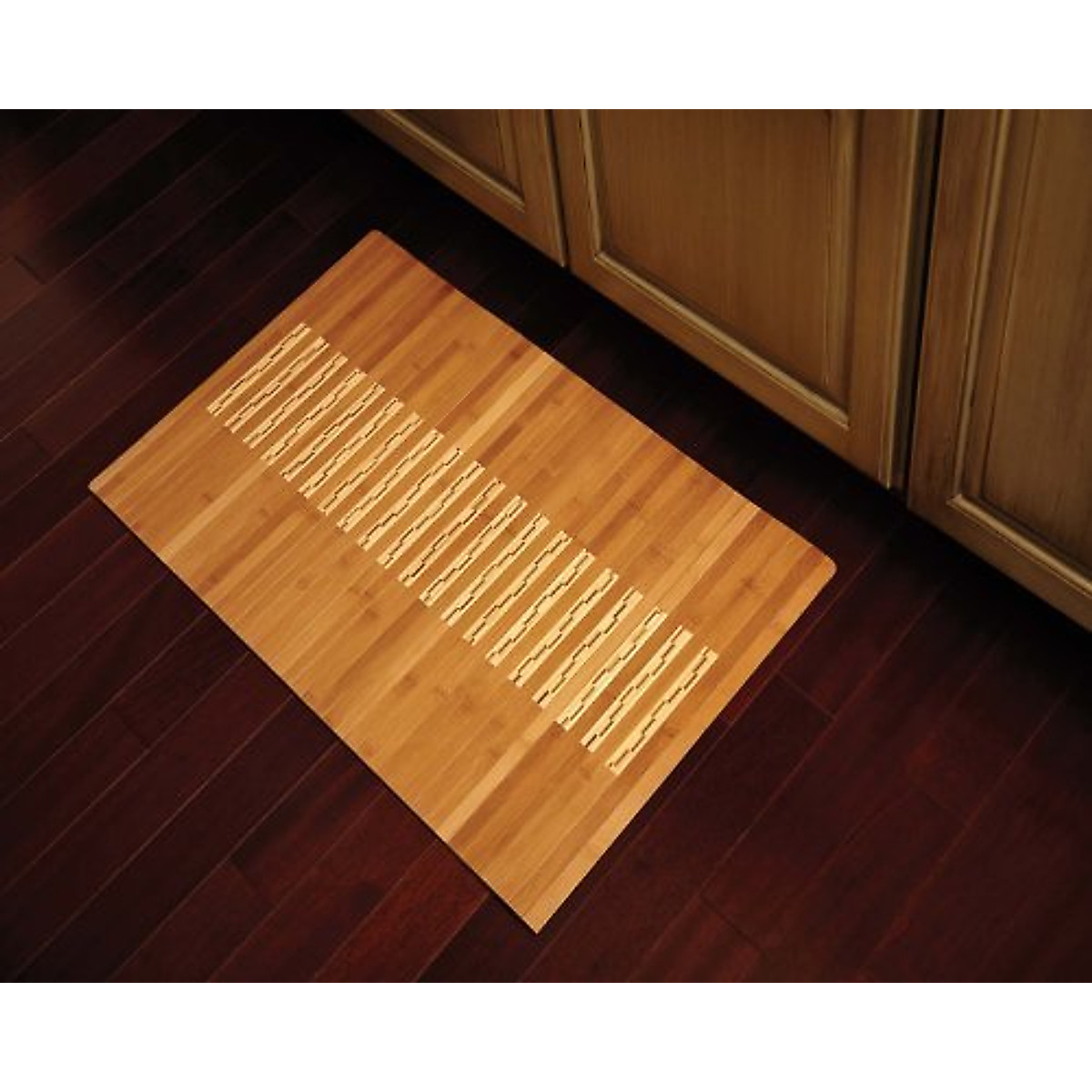 Anji Mountain Kitchen and Bath Mat, 20 in x 72 in, Natural