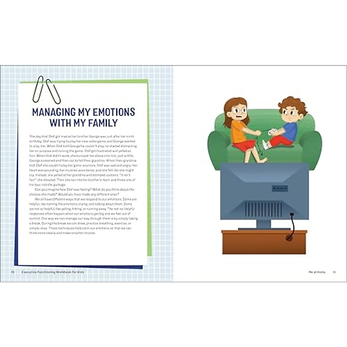Executive Functioning Workbook for Kids: 40 Fun Activities to Build Memory, Flexible Thinking, and Self-Control Skills at Home, in School, and Beyond (Health and Wellness Workbooks for Kids)