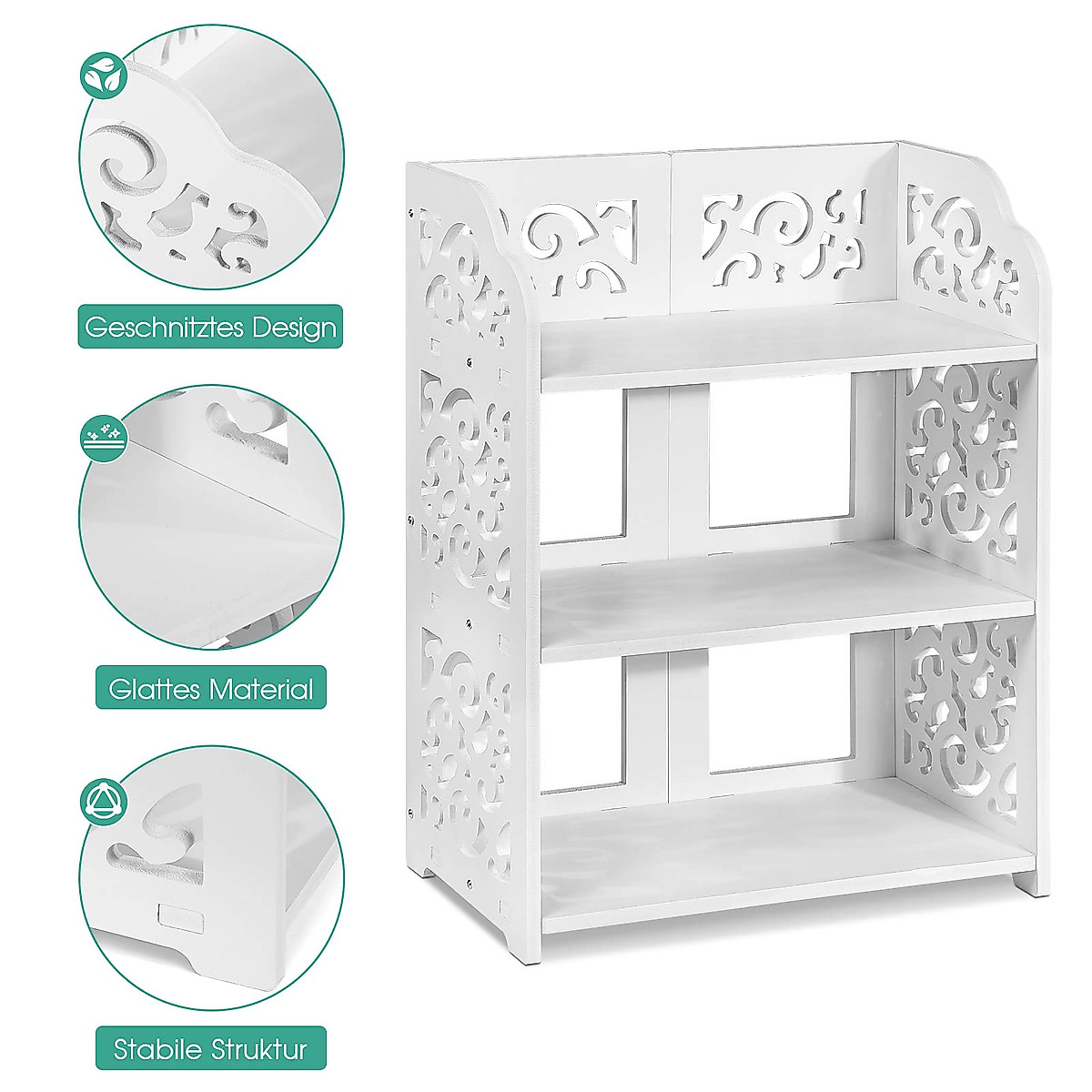 Shoe Cabinet Rack,Small Bookcase Space Saving Shoe Rack,Small Bookcase With White Chic Hollow Shoe Closet Wood Plastic Plate Baroque Storage Organizer Stand Shelf Holder