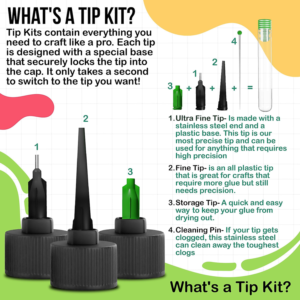 Bearly Art Precision Craft Glue -The Bundle - 4fl oz and 11fl oz Refill Bear - Tip Kit Included - Wrinkle Resistant - Flexible and Crack Resistant - Strong Hold Adhesive - Made in USA