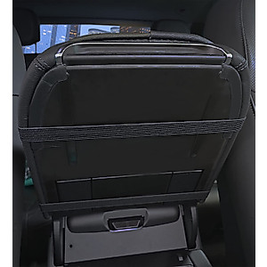 FUNOJOY Car Armrest Cover for Women Blue Diamond Rhinestone Bling Car Accessories Car Decor for Women