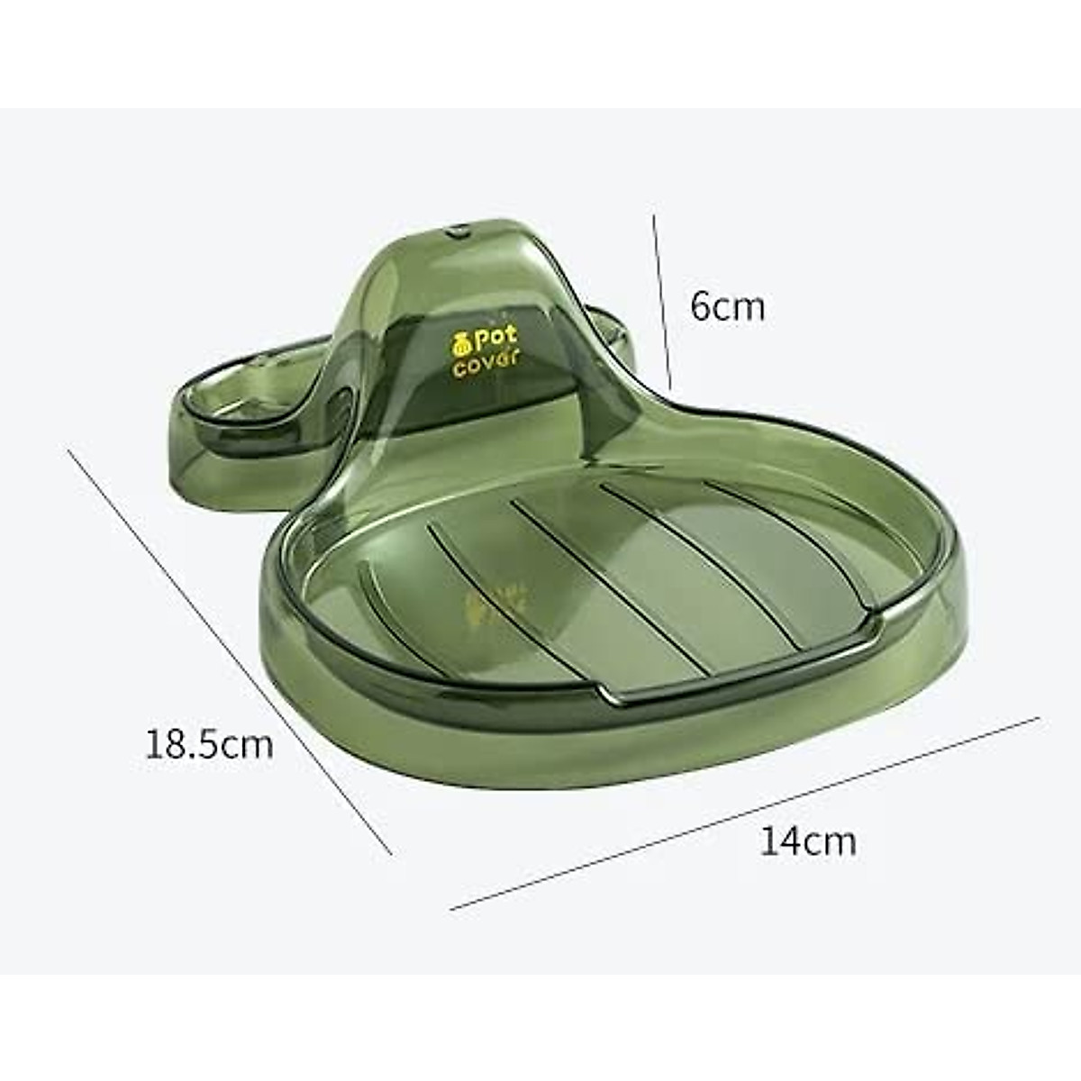 wekunro Multifunction Kitchen Spatula Rack - Spoon Rest w/Lid Holder, Versatile Pot Lid Ladle Holder, Crab Spoon Holder & Silicone Spoons Rest Holder for Kitchen Counter Pot Lid Holders (Green)