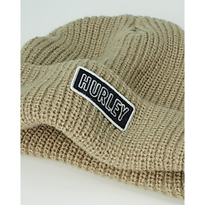 Hurley Men's Winter Hat - West Bank Adjustable Cuff Beanie, Size One Size, Mystic Stone