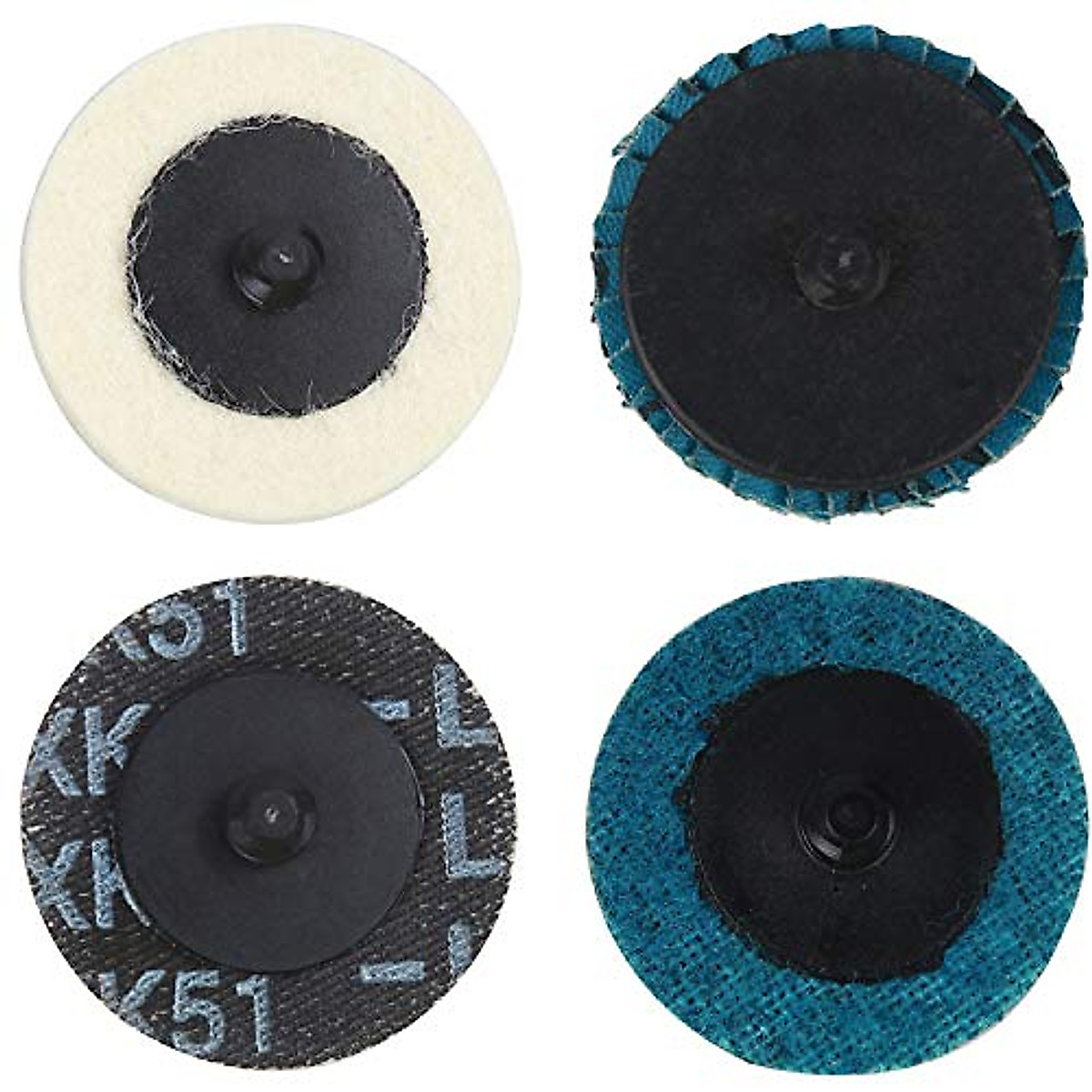 1/4 inch Angle Air Die Grinder,20000 RPM, 90 Degree Angled Air Die Grinder,with 4 pcs 2" Roll Lock Sanding Discs, Polished Color Pneumatic Angle Die Grinder