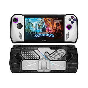 Yebowe Protective Case for ASUS Rog Ally 2023, Full Body Shockproof Protector Case Cover with Stand Non-Slip Handheld Game Console Skin for Rog Ally Accessories