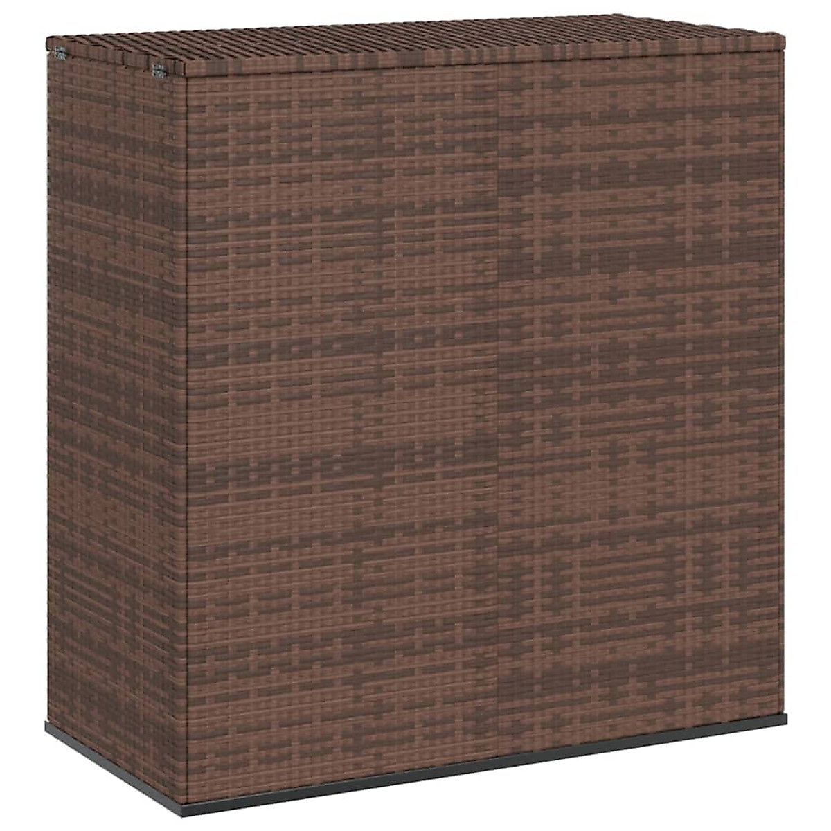 TIFITGO Asomie Patio Cushion Box PE Rattan Brown Indoor stockage bin home chest house tank Outdoor Furniture Outdoor Storage Boxes US Stock Fast Shipment Brown