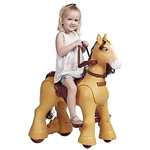 ECR4Kids My Wild Pony, Motorized Ride-On Horse for Kids, Walking Horse Toy with Wheels for Boys and Girls,12V Battery Powered Electric