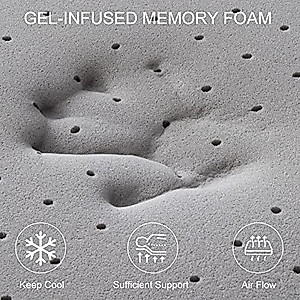 Maxzzz 3 Inch Mattress Topper Full Size, Firm Memory Foam Bed Mattress Topper, Ventilated Mattress Pad CertiPUR-US Certified Plush 74’’×54’’×3’’