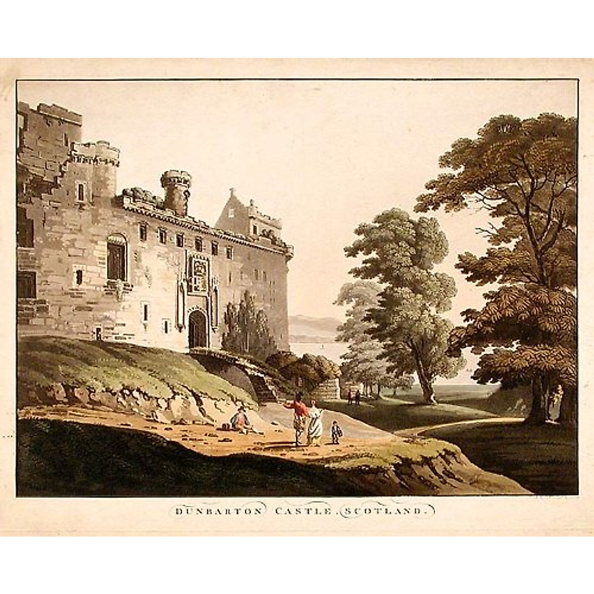Dunbarton [sic] Castle, Scotland [actually Linlithgow Palace]