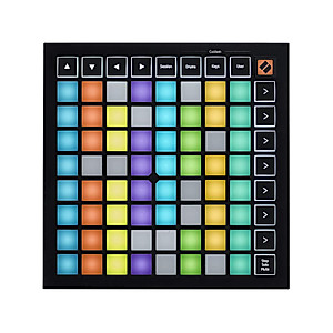 Novation Launchpad Mini MK3 64-Pad MIDI Grid Controller Bundle with 4-Port USB Hub, Studio Headphones & MIDI Cable