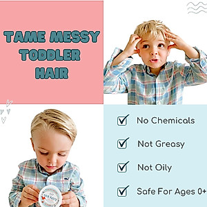 LANE & CO. Hair Paste - Plant-Based Styling Paste for Babies, Toddlers, Kids - Natural & Organic Formula, Safe & Non-Sticky, Tame Bed Head & Flyaway Hair, 2oz