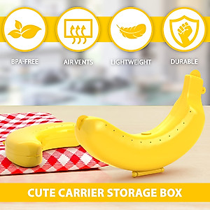Popi Products 6PCS Vegetable And Fruit Storage Containers For Fridge-Reusable Fresh Food Savers-Onion Storage Pod-Tomato Holder-Lemon Saver-Avocado Holder-Apple And Banana Case
