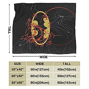 Shxjdthafa Batman Logo Joker Graffiti DC Comics Ultra-Soft Micro Fleece Blanket Throw Super Soft Blanket 60"x50"