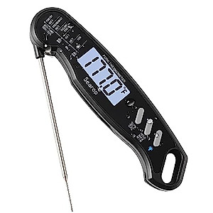 Searon Meat Thermometer,Digital Food Thermometer with Instant Read Out,Backlight and Waterproof,Kitchen Thermometer for BBQ Grilling, Smoker, Baking Turkey