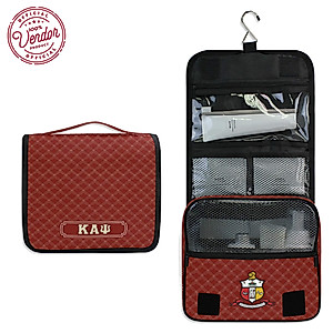 BBGreek Kappa Alpha Psi Official Vendor - Hanging Toiletry Bag - Diamonds - Fraternity Paraphernalia