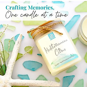 BB Candles Coastal Essentials Natural Soy Hand Poured Candle, Lotus Garden Scent, Fragrant Coastal Candle with Strong Scents, Artisan Candle, 12oz, 90+ Hours Burn Time