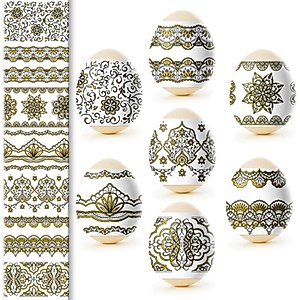 Easter Egg Sleeves - Russian Easter Egg Wraps - Ukrainian Easter Eggs - Easter Egg Wrappers - Easter Egg Shrink Wrappers - Egg Wrap - Pysanky Egg Decorations - Orthodox Easter Egg Arounds