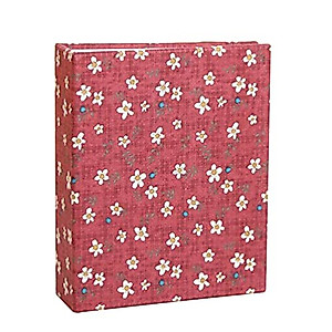 Garneck Baby Photo Album 4 x 6“,Photobook Album Family Album Floral Design Photo Album 50 Pockets