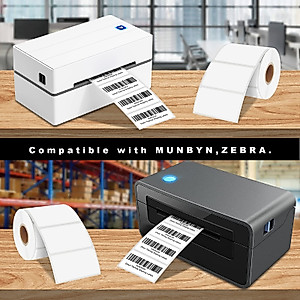 CLASSY 2" x 1" Direct Thermal Labels, Barcode FBA Labels, Compatible with Rollo, Zebra Label Printers (1 Roll, 1300 Labels)