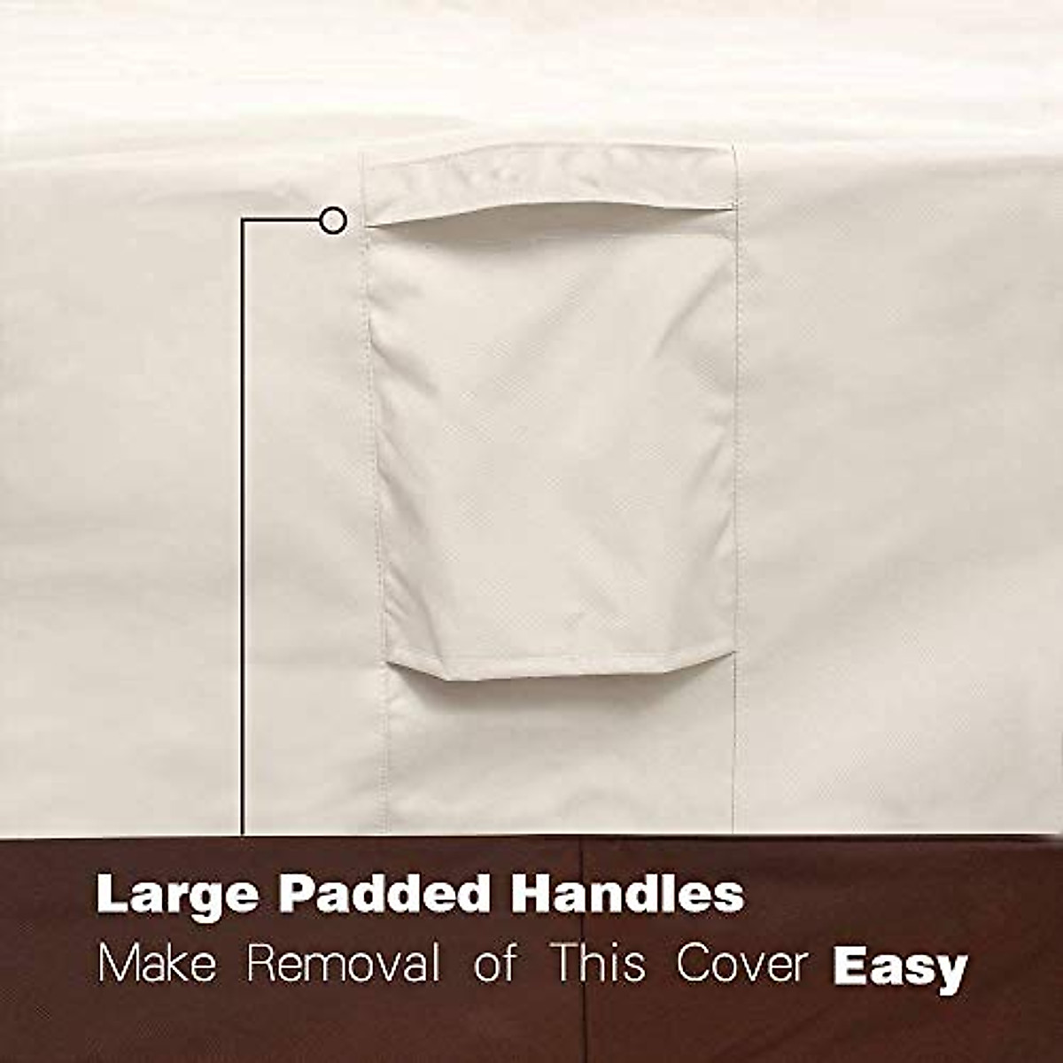 Vailge Patio Chair Covers, Lounge Deep Seat Cover, Heavy Duty and Waterproof Outdoor Lawn Patio Furniture Covers (4 Pack - Small, Beige & Brown)