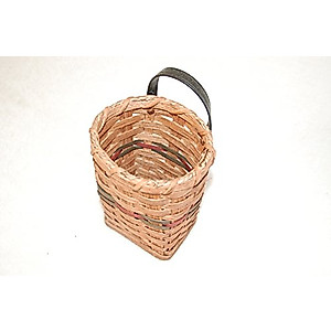 Hand Woven Utensil Wall Hanging Basket. This Cute Basket Is Handmade Locally Here in Ohio By the Local Amish. It Is a Very Handy Basket That Allows You to Store Your Utensils in a Basket on the Wall Saving Space on Your Counters. Measures: 4" X 3" X 8" Ta