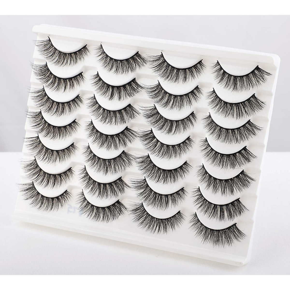 Newcally Lashes False Eyelashes Cat Eyes Wispy Natural Faux Mink Lashes 14 Pairs Pack Light Volume Short Fake Eye Lashes Multipack