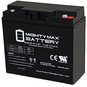 Mighty Max Battery 12V 18AH SLA Internal Thread Replacement Battery for ES1230