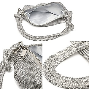 Rhinestone Purse Sparkly Bag Crystal Evening Clutch Bag for Women Evening Prom Rhinestone Handbag Bling Hobo Bag