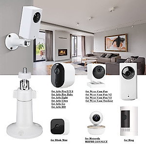 Wall Mount Compatible with Wyze Cam Pan V3 & Wyze Cam Pan V2 & Wyze Cam V3, Adjustable Mount Bracket for Wyze Cam Outdoor(Camera not Included) (3pcs)