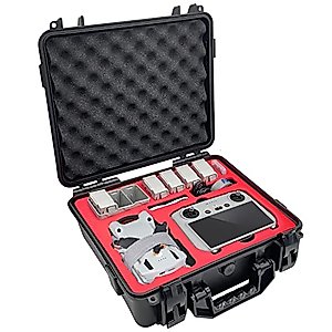 FPVtosky Mini 3 Pro Hard Case for DJI Mini 3 / Mini 3 pro, Waterproof Carrying Case for Mavic mini 3 pro, Outdoor Travel Portable Case for DJI Mini 3 / Mini 3 Pro with DJI RC Controller Accessories