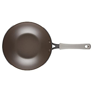 Rachael Ray Cook + Create Nonstick Stir Fry Pan/Wok, 10.5 Inch, Gray