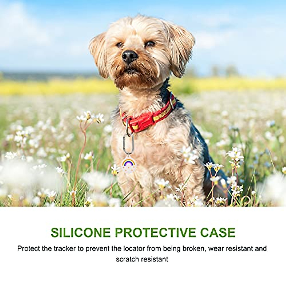 Mikikit 2pcs Portable Shockproof Tracer Covers Locator Cases Tracer Cases Covers Tracer Cases