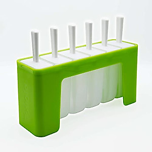 Wavy Pop Molds Popsicle Making Tray with Six Sticks for Mess-Free Frozen Treats