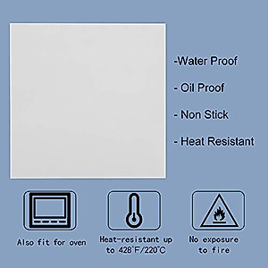 Parchment Paper Squares, 4x4 Inch, Set of 300, Small Hamburger Patty Paper/Nonstick Precut Square Baking Parchment for Separating Small Burger Patty, Cookies & Other Foods, or Baking & Candy Wrapper