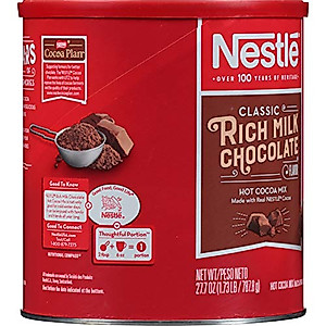 Nestle Hot Cocoa Mix, Rich Milk Chocolate (39 Servings), 27.7-Ounce Canisters (Pack of 3)