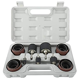 BTSHUB 25 PCS Sanding Drum Kit - Including 20 Sanding Bands, 5 Mandrels, Fits Any Drill,for Rotary Tools, Die Grinder, Power Drills, Carpenters, Woodworking, Paint, Sanding Surfaces and Finishing Jobs