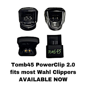 Tomb45 Wireless Charging PowerClip Adapter fits WAHL® Cordless Magic Clip®, Cordless Sterling 4®, Cordless Designer® and Any WAHL® Clipper with Plastic Body, Adapter only