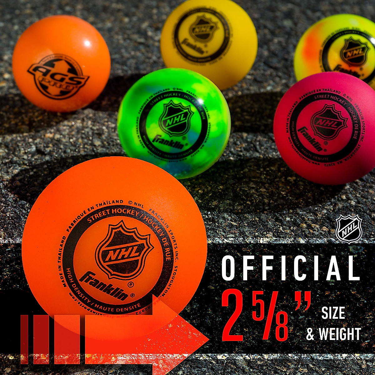 Franklin Sports NHL Multi- Density 3 Ball Pack (42045)