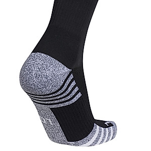adidas Team Speed 3 Soccer Socks (1 Pair), Black/White, Large