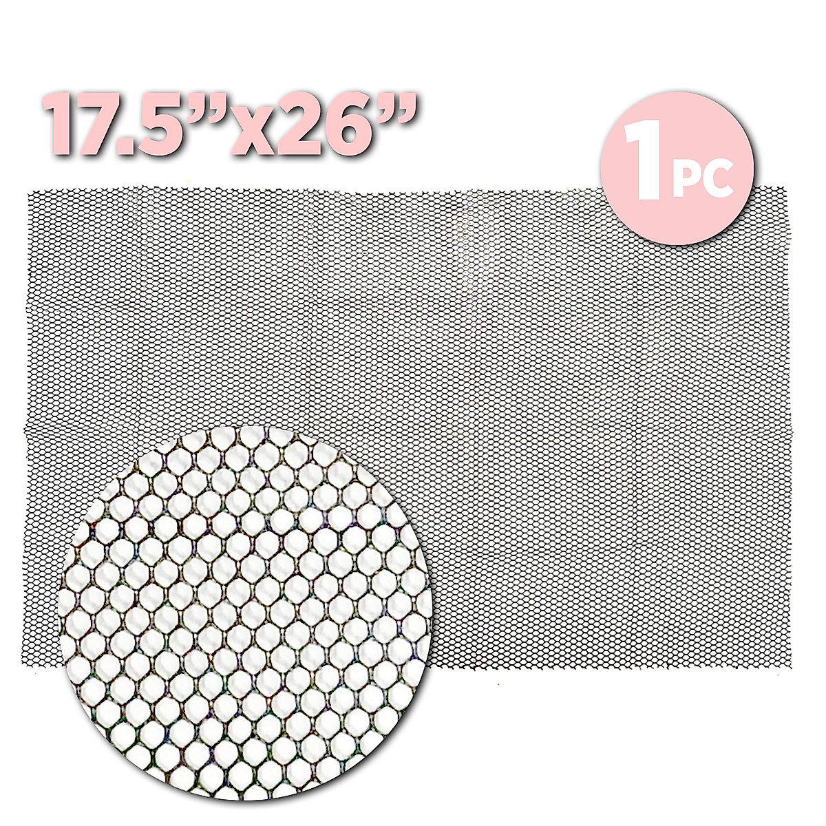 Donna Deluxe Weaving Net 17.5" X 26" Black Weaving Net for Crochet Hairstyles Womens Crochet Cap Womens Weaving Net for Hair Black Wig Cap for Hair