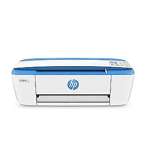 HP DeskJet 3755 Compact All-in-One Wireless Printer, HP Instant Ink, Works with Alexa - Blue Accent (J9V90A)