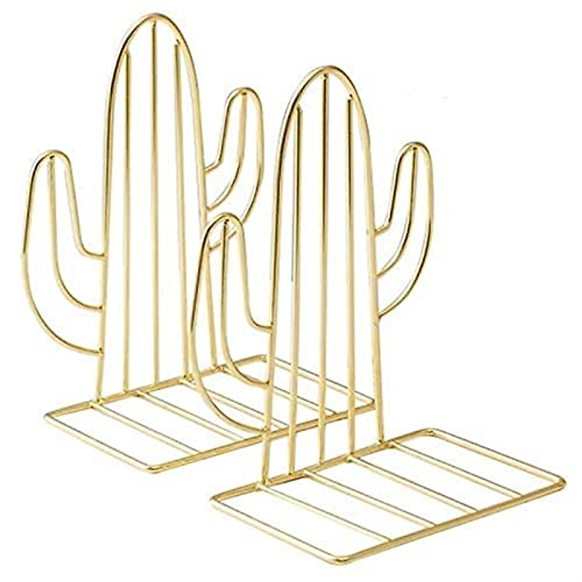 WJCCBJQXW Bookends 2pcs Decorative Bookends Metal Decorative Book Ends Dividers Holders for Shelves Dispensers Display for Library Office
