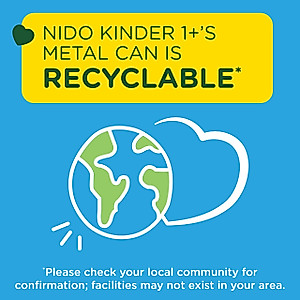 Nido NESTLE Kinder 1+ Powdered Milk Beverage 1.76 lb. Canister